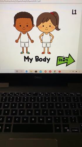 Body Parts Interactive Pdf by Homeschooling Autism | TPT