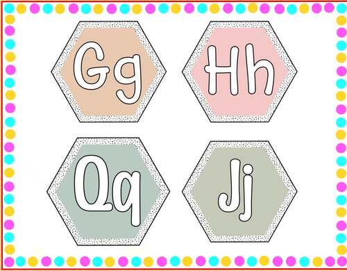 Editable Boho Neutral Spotty Alphabet Flash Cards, Printable Word Wall ...