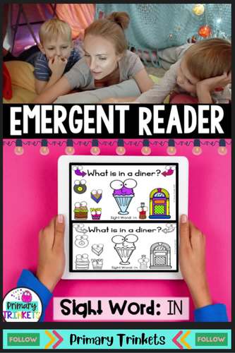 "IN" Emergent Reader Book by Primary Trinkets | TPT