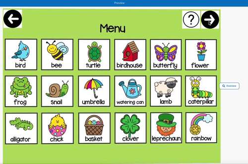 Spring Describe and Draw Speech Therapy Describing Pictures Attributes ...