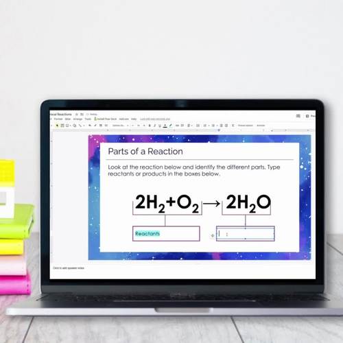 Modeling Chemical Reactions Google Slides Digital Activity by The ...
