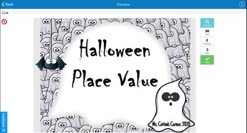 Halloween Math - Place Value - Interactive, Digital - BOOM Cards!