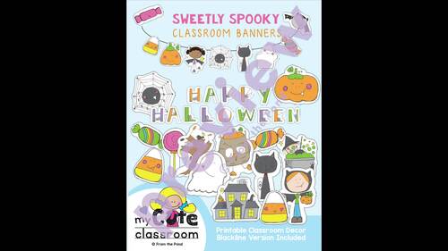 Sweetly Spooky Halloween Classroom Decor by From the Pond | TPT