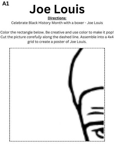 Black History Collaborative Reading and Poster - Joe Louis by Fifth ...