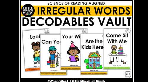 Irregular Heart Words Decodable Books (Set 1) - From the Decodables Vault