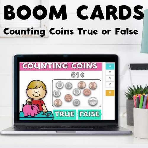 Counting Coins Boom Cards Counting Money True or False | TPT