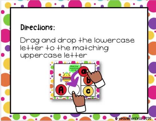 Letter Recognition Activity for Google Classroom with Recording Sheets