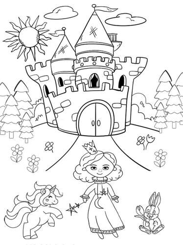 coloring pages fantasy kids