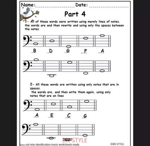 Level Up Your Bass Clef: Fun & Engaging Note Reading Practice (12 ...