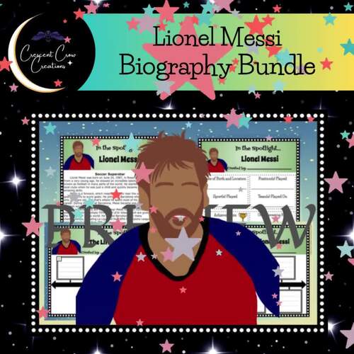 Athlete Lionel Messi Biography Bundle Research Project | TPT