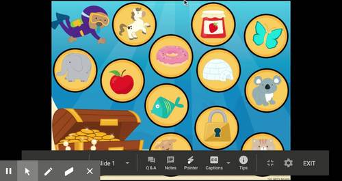 Beginning First Sound TREASURE HUNT Kindergarten Interactive Game ...