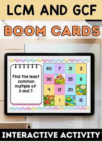 Spring Math Mystery: LCM and GCF | Reveal the Hidden Picture | TPT
