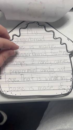 Gingerbread House Shaped Writing and Craft | TPT
