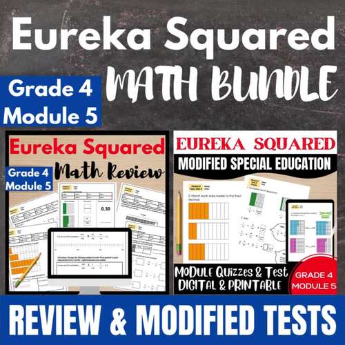 {Eureka} SQUARED Math Grade 4 Module 5 Bundle Review & Tests Back to School