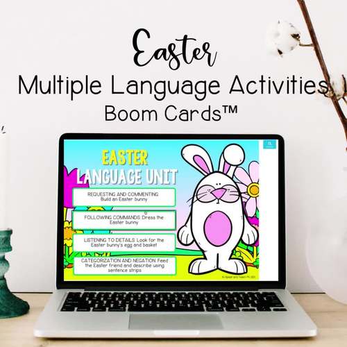 Easter Language Activities No Prep No Print Speech Therapy Boom Cards™