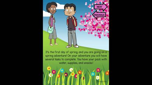 Spring Movement Story - Digital and Printable by Pink Oatmeal | TPT