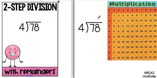 Distance Learning Long Division Strategies Interactive Anchor Charts ...