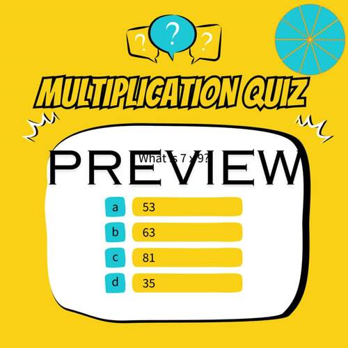 Multiplication Mastery: Interactive Quiz Cards for Grades 3-5 by Miss ...