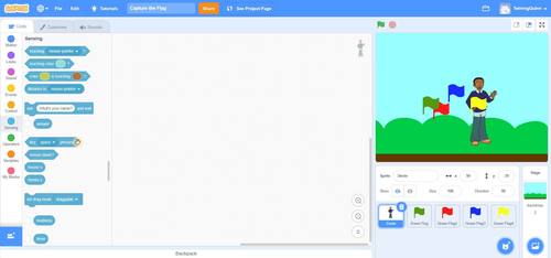 Block Coding Instructional Video- Capture the Flag on Scratch by Roger ...