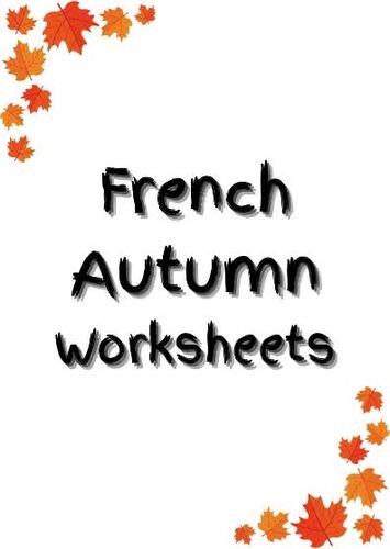 French Autumn Worksheets Activity by Worksheet Whisperer | TPT