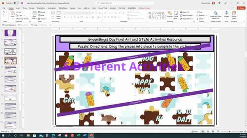 Groundhog Day Pixel Art and Activities Resource Packet by Foster ...