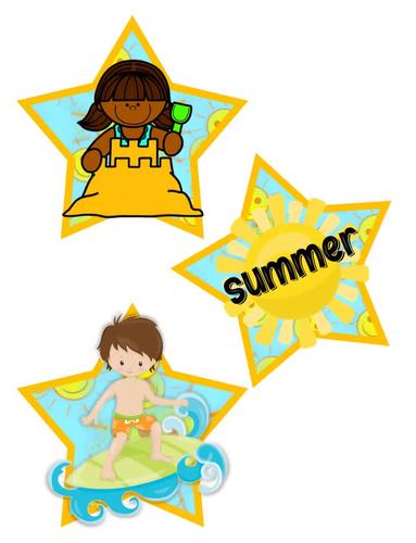SUMMER STARS REWARD for ONLINE TEACHING by Tricia's Teaching Tools