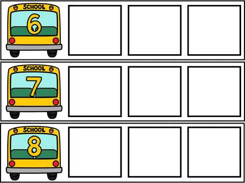 Count On and Write Numbers! Bus Theme by Erika Deane | TPT