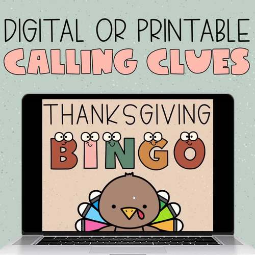 Thanksgiving Bingo by School Days with Hannah Hayes | TPT