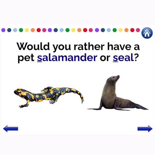 Initial S Sound Would You Rather? Game BOOM CARDS™ by Bri-SLP | TPT