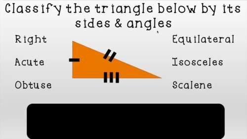 Classifying Triangles by Sides & Angles Google Classroom™ Digital Flash ...