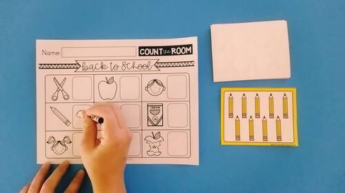 Back to School Count the Room Activity + Numbers Recognition 1-9 + Writing