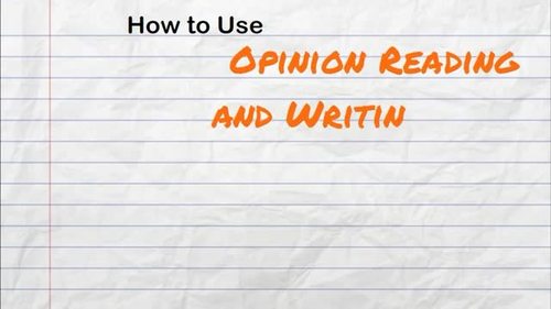 Opinion Writing and Opinion Reading - Should Kids Get an Allowance?