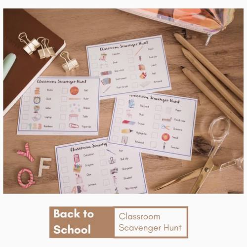 Nature Walk Scavenger Hunt Cards - Outdoor Adventure - Nature Study