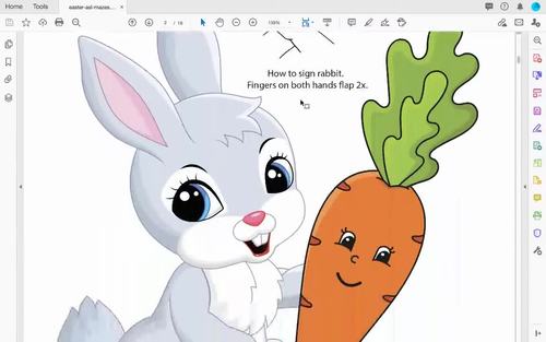 ASL Easter Paper Games: Mazes with Sign Language by ASL Teaching Resources