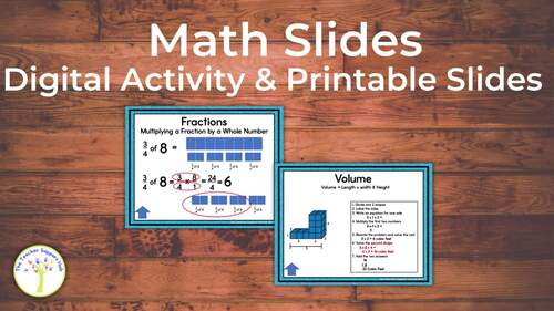 Math Digital Slides for Student Reference by The Teacher Support Hub