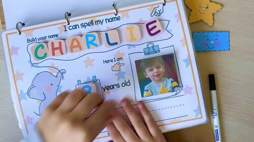 Preschool Learning Binder Toddler Busy Book Counting & Matching ...