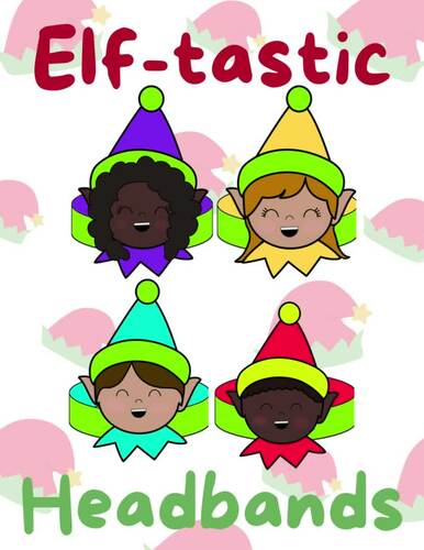 Elf-tastic Christmas Holiday Headbands | Santa & Elf Printable Craft