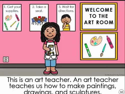 Who Works At School Social Story - Little Books For Big Thinkers