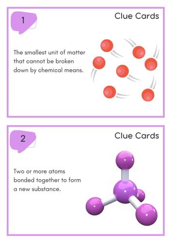 AP Biology Chemistry of Life Clue Cards Activity by Daud Science