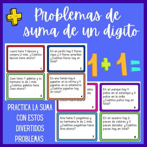 Tarjetas de Problemas de Adición de Tres Dígitos | Práctica de Matemáticas