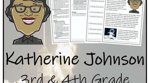 Katherine Johnson Close Reading Comprehension Activities | 3rd Grade ...