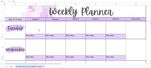Paperless Planning Purple Bundle (Weekly Planner, Markbook, Logs & More)