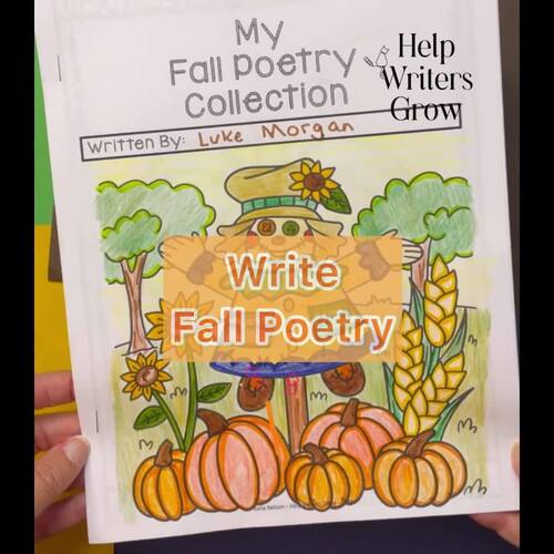 Writing Fall Poetry by Help Writers Grow | TPT