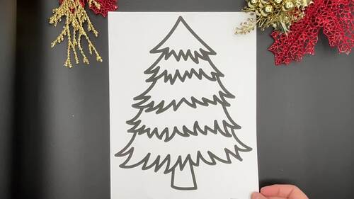 Christmas Tree, Pine & Evergreen Templates | Crafts & Bulletin Boards ...