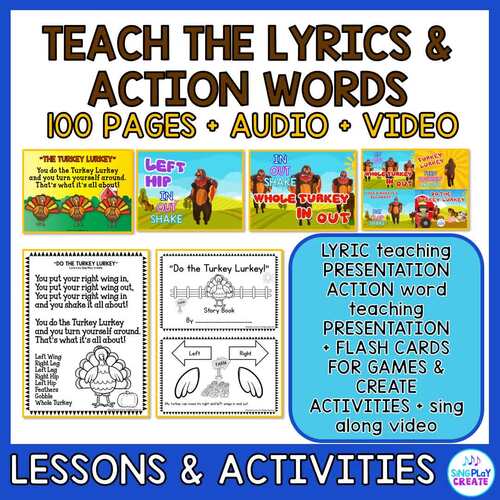 Turkey Lurkey Preschool and Kindergarten Thanksgiving Literacy and ...