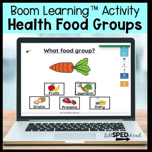 Healthy and Unhealthy Foods Sort Science Boom™ Cards Activity | TPT