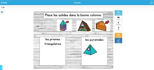 French 3D Solids BOOM® Cards by La classe de Mme Sambrook | TPT