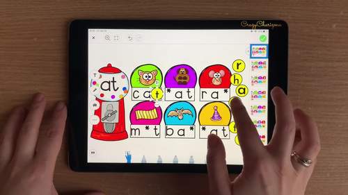 Beginning Middle End Sounds CVC Word Games Seesaw Activities by ...