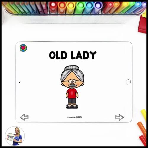 Boom Cards Book Companion "There Was an Old Lady Who Swallowed a Worm"