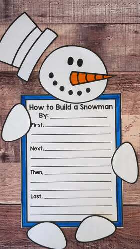 How to Build a Snowman Writing Craft, How to Catch a Snowman ...